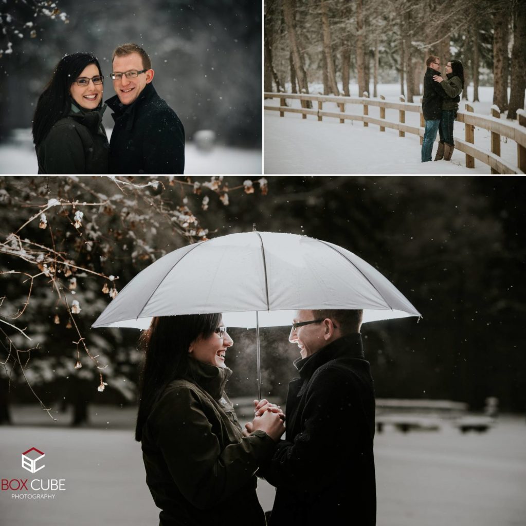 Andrea & Mark's Engagement Photos at Victoria Park Ice Rink in Edmonton ...